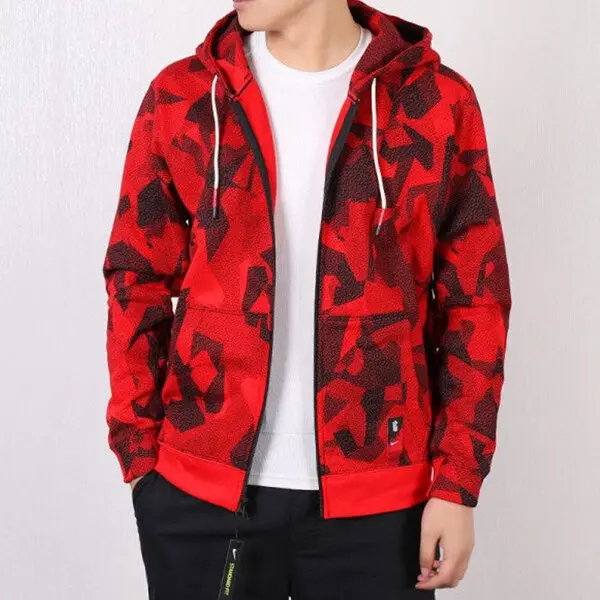 Nike Kyrie Irving Basketball Zip-up Fleece Hoodie - Red