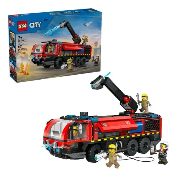 Lego City Airport Fire Truck Building Set - Multi-color