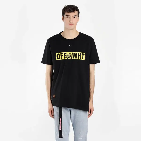 Off-White Cotton Printing Short Sleeve