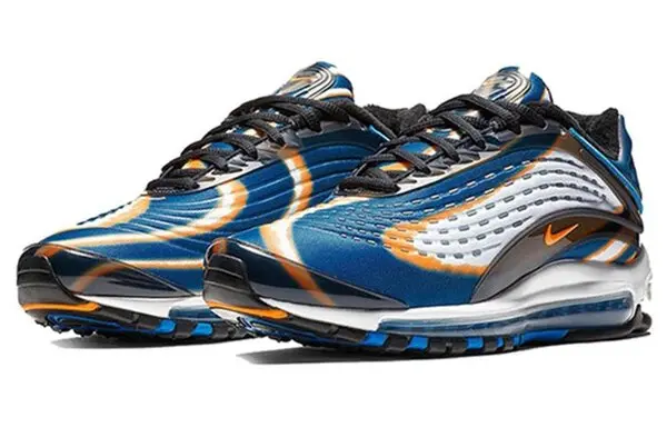 Nike Max Deluxe "blue Force" Sneakers - Blue/white/orange