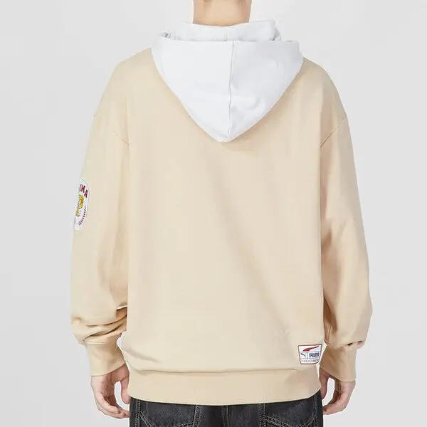 PUMA Team Badge Hoodie - Beige