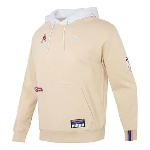 PUMA Team Badge Hoodie - Beige