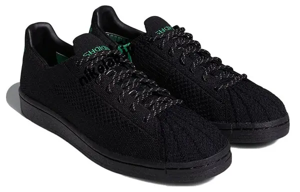 Adidas X Pharrell Superstar Primeknit Sneakers - Black