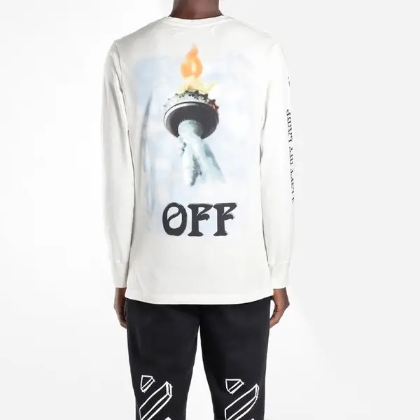 Off-White Statue Of Liberty T-shirt 'black White Blue