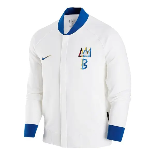 Nike Brooklyn Nets City Edition Showtime Thermaflex Full-zip Jacket - White/blue