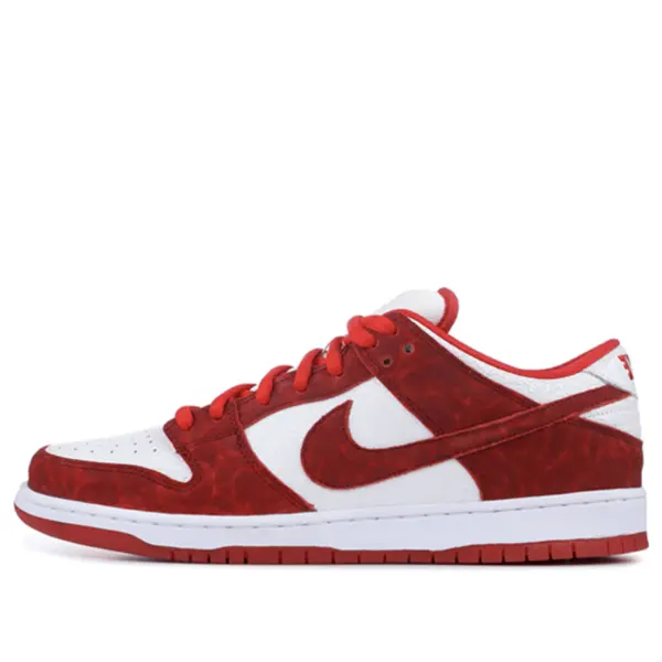 Nike Dunk Low Premium Sneakers - Red/red/white