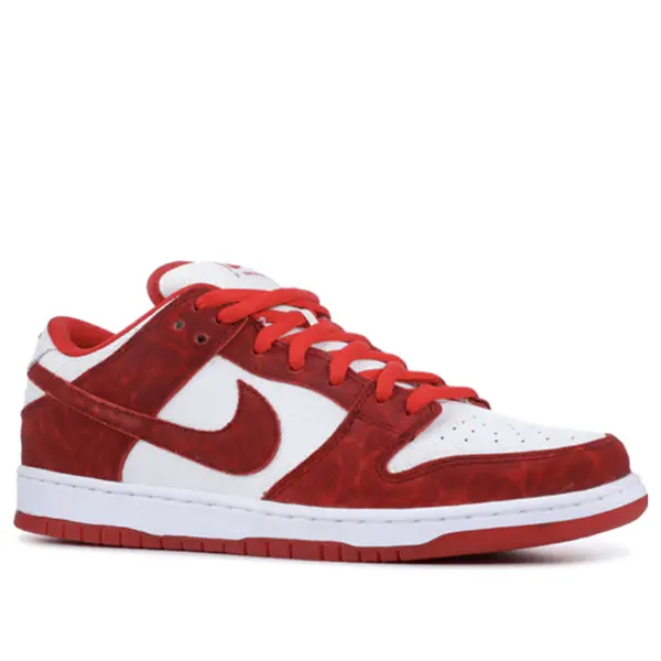 Nike Dunk Low Premium Sneakers - Red/red/white