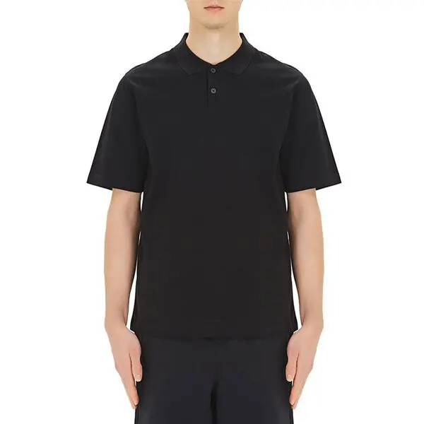 Adidas Y-3 Casual Solid Color Cotton Polo Shirt - Black