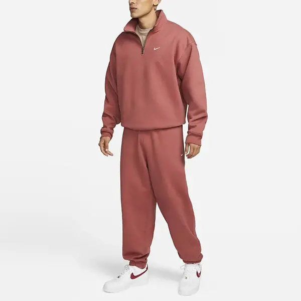 Nike Solo Swoosh Sweatpants 'canyon Rust White - Canyon Rust/white