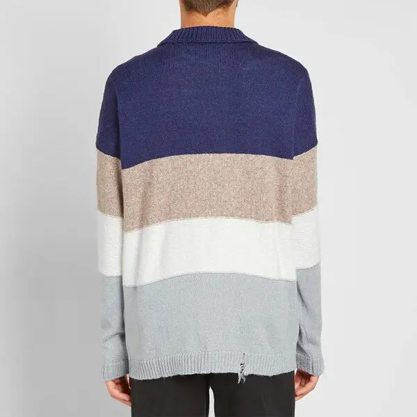 Off-White Multicolor Wool Sweater - Multi-color