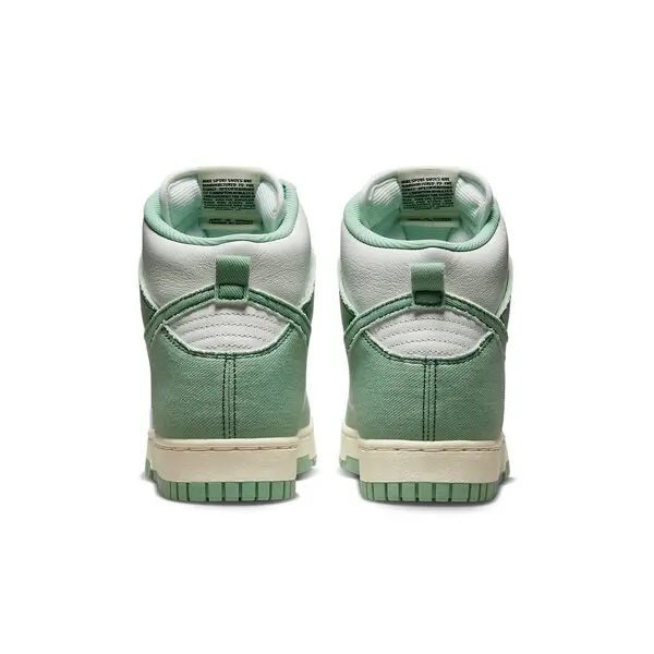 Nike Dunk High 1985 "green Denim" Lace-up Sneakers - White/green