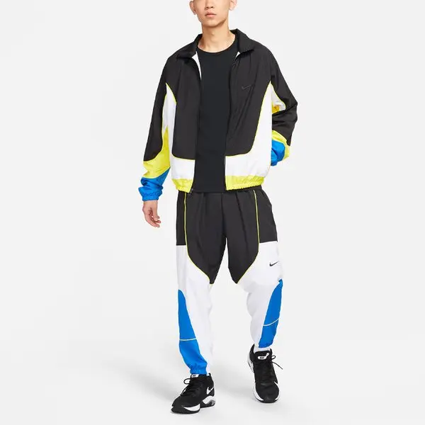 Nike Throwback Colorblock Woven Sports Basketball Jacket