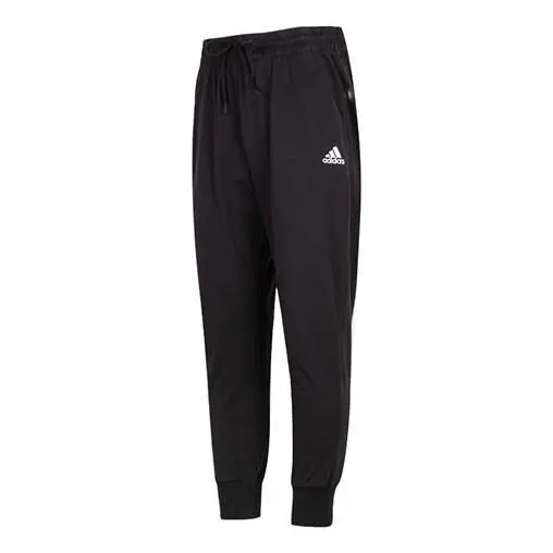 Adidas Essentials Logo Track Pants - Black