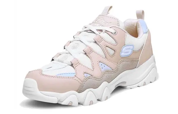 Sketchers D'lites 2.0 Low-top Athletic Sneakers - Pink/white