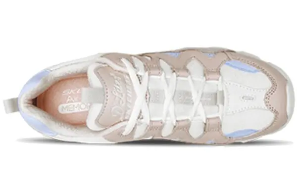 Sketchers D'lites 2.0 Low-top Athletic Sneakers - Pink/white