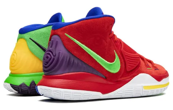 Nike Kyrie 6 "kyrie Invitational" Mid Top Sneakers - Redgreen
