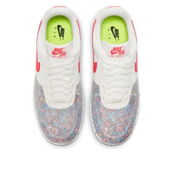 Nike Force 1 Crater Sneakers - White/grey/red