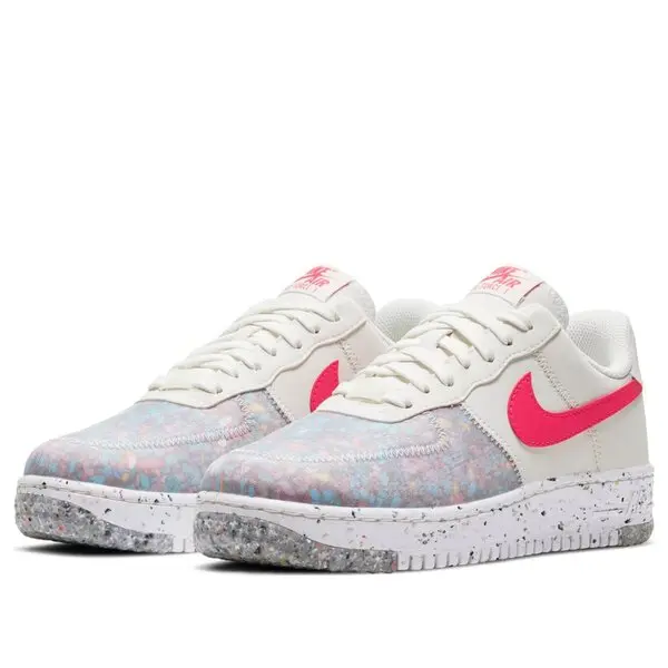 Nike Force 1 Crater Sneakers - White/grey/red