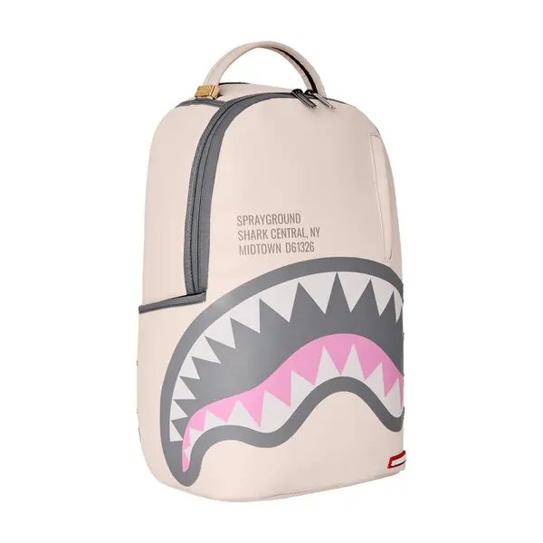 SPRAYGROUND Shark Central Rose Dlxsv Backpack - White/black