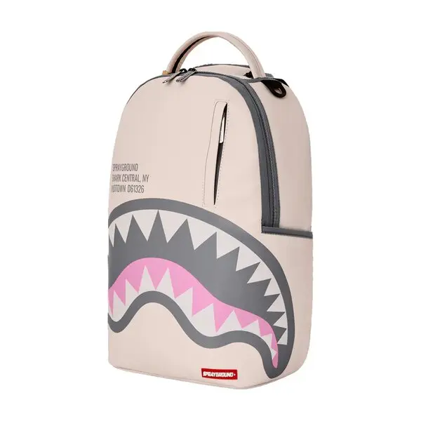 SPRAYGROUND Shark Central Rose Dlxsv Backpack - White/black