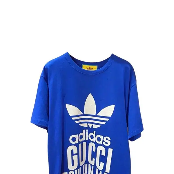 Gucci X Adidas Oversized Cotton T-shirt - Blue