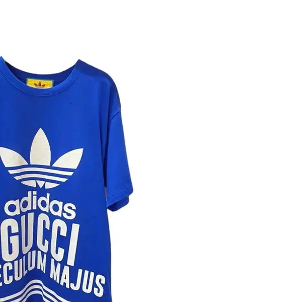 Gucci X Adidas Oversized Cotton T-shirt - Blue