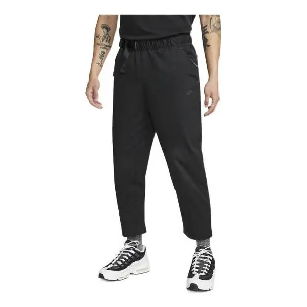 Nike Solid Color Lacing Sports Pants/trousers/joggers Black