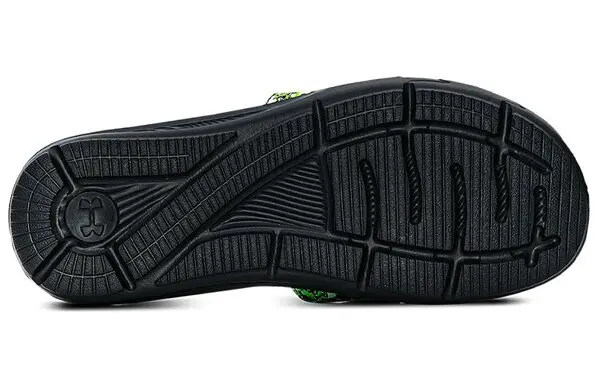 Under Armour Ignite 6 Graphic Strap Slide - Black/green