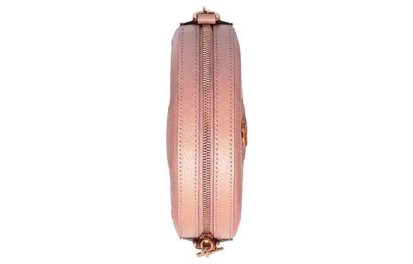 Gucci Ophidia Gg Mini Round Shoulder Bag - Pink