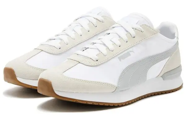 PUMA R78 Wind Nylon Low Top Sneakers - White/beige