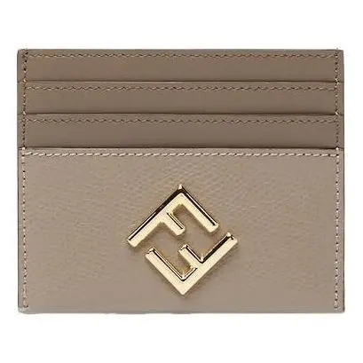 Fendi Ss26 Ff Diamonds Card Case - Grey