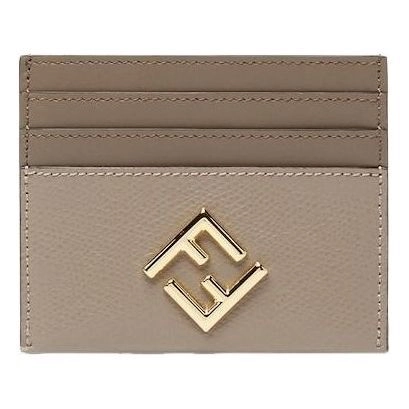 Fendi Ss26 Ff Diamonds Card Case - Grey