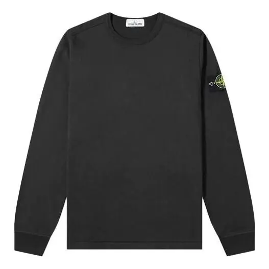 Stone Island Lightweight Crew Sweatshirt - Black