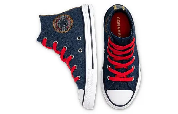 CONVERSE Chuck Taylor All Star High Top Sneakers - Blue/red