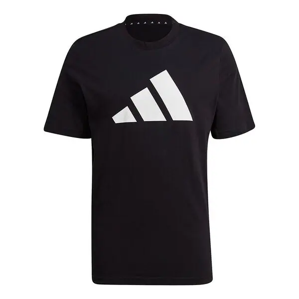 Adidas Fi Tee Bos A Logo Printing Round Neck Sports Short Sleeve - Black