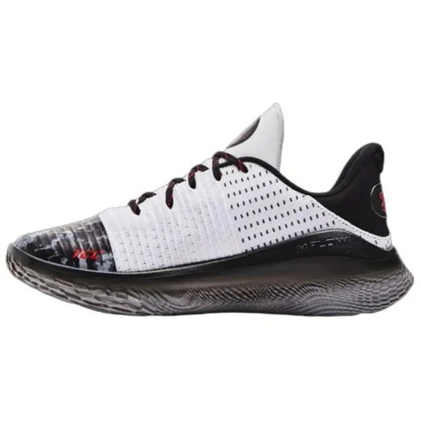 Under Armour Curry 4 Low Flotro Davidson Sneakers - Black/white/red