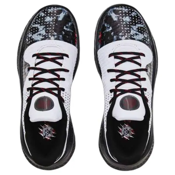 Under Armour Curry 4 Low Flotro Davidson Sneakers - Black/white/red