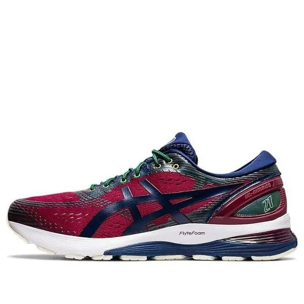 Asics Gel-nimbus 21 "chili Flake Blue Expanse - Red/blue