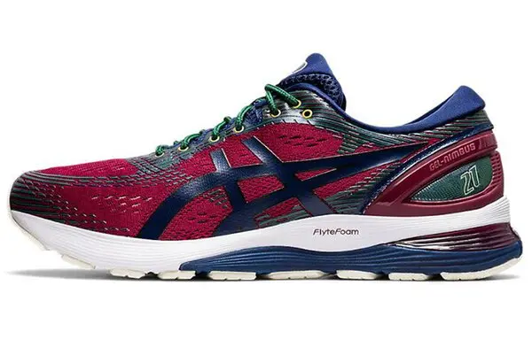 Asics Gel-nimbus 21 "chili Flake Blue Expanse - Red/blue