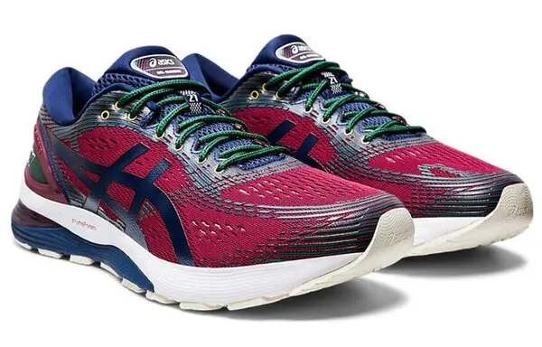 Asics Gel-nimbus 21 "chili Flake Blue Expanse - Red/blue