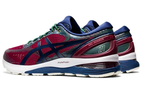 Asics Gel-nimbus 21 "chili Flake Blue Expanse - Red/blue