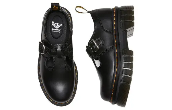 Dr. Martens Audrick Nappa Lux Platform Mary Jane Shoes
