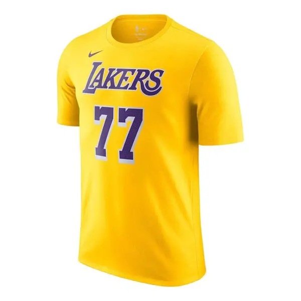 Nike Nba Luka Dončić Los Angeles Lakers Icon Edition T-shirt - Amarillo