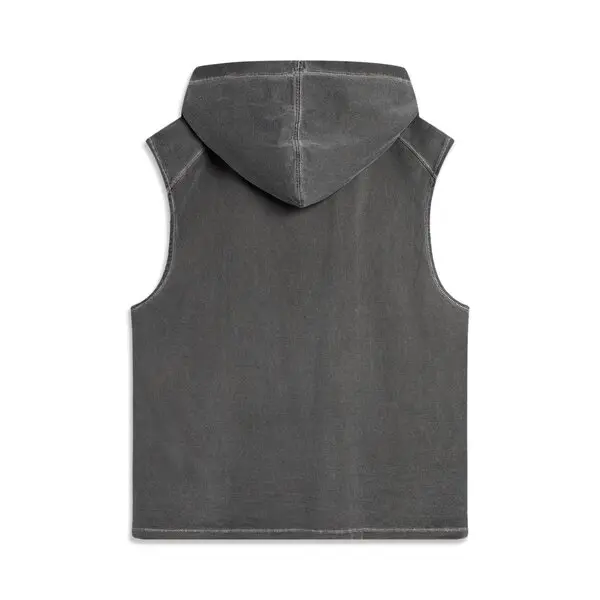 LI-NING Badfive Graphic Sleeveless Hoodie - Washed Grey