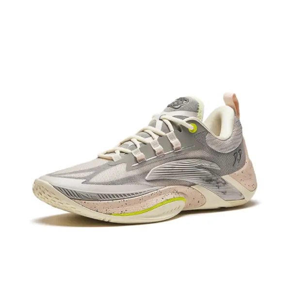 ANTA Instant Zap 1 Athletic Sneakers - Beige/lemon