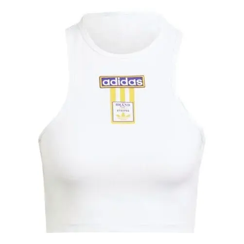 Adidas Adibreak Cropped Tank Top Asia Sizing - White