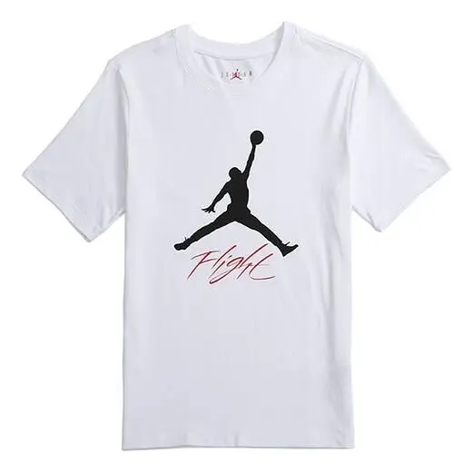 JORDAN Flight Basketball Short Sleeve T-shirt - White