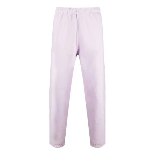 Nike Logo Embroidered Casual Solid Color Sports Pants/trousers/joggers Light Purple - Multi-color
