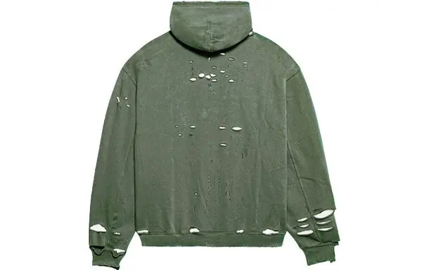 Balenciaga Destroyed Logo Hoodie