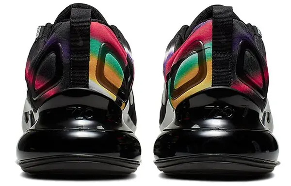 Nike Max 720 'color Streaks' Sneakers - Black/multi Color